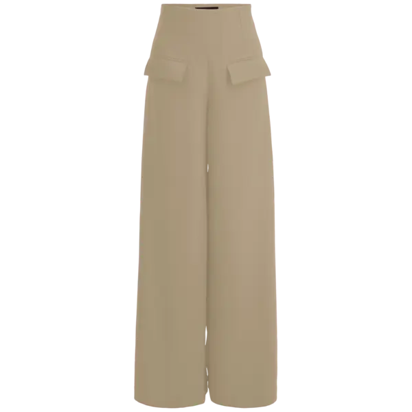 Layo G Stretch Wide-leg Dress Pants - Brown