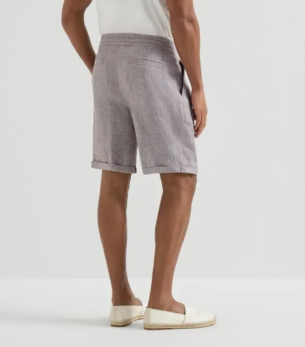 Brunello Cucinelli Hemp-linen Bermuda Shorts