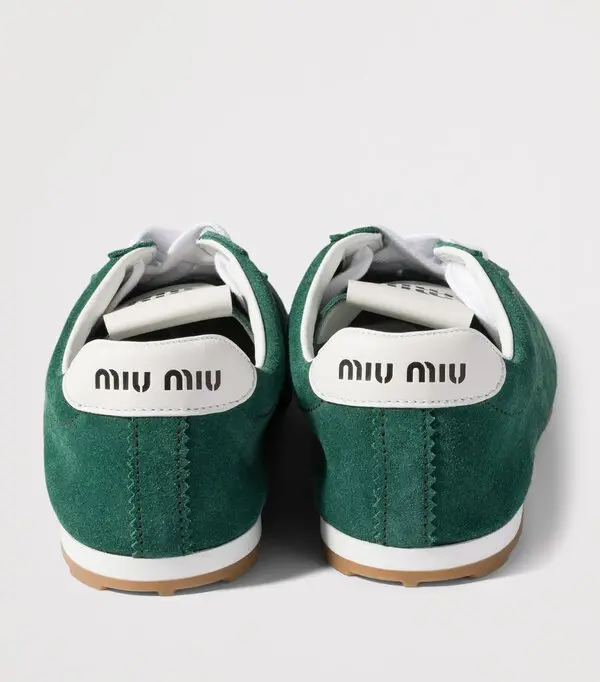 Miu Miu Suede Plume Sneakers