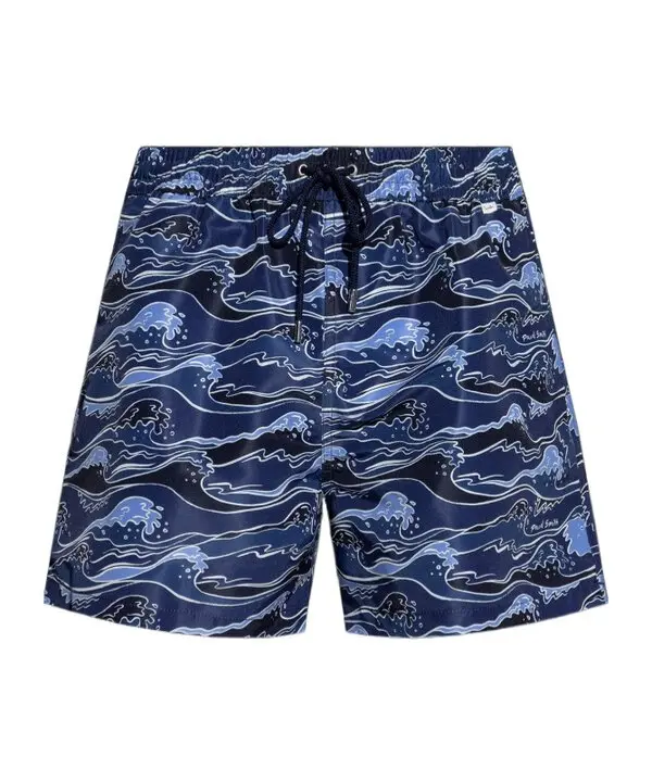 Paul Smith Printed Swim Shorts - Blue