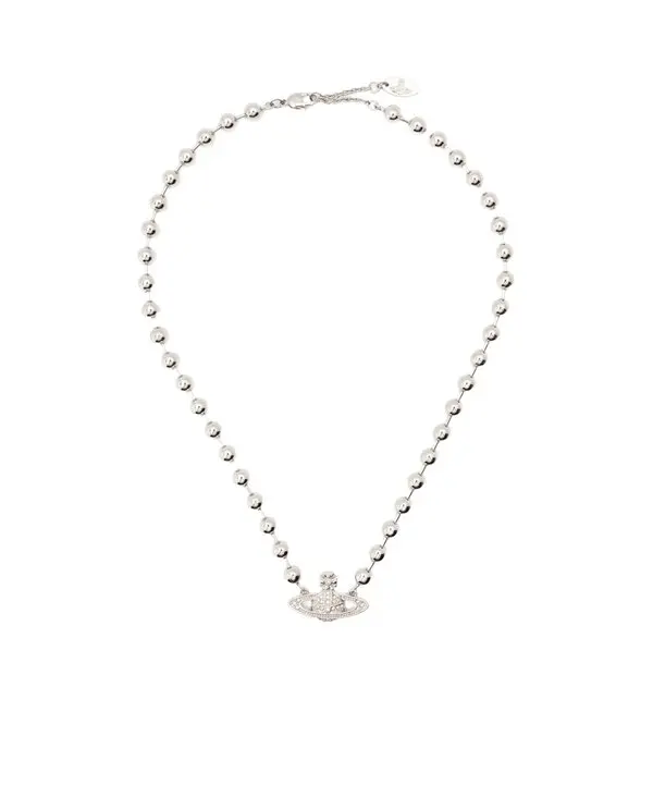 VIVIENNE WESTWOOD Thames Mini Bas Relief Choker - White