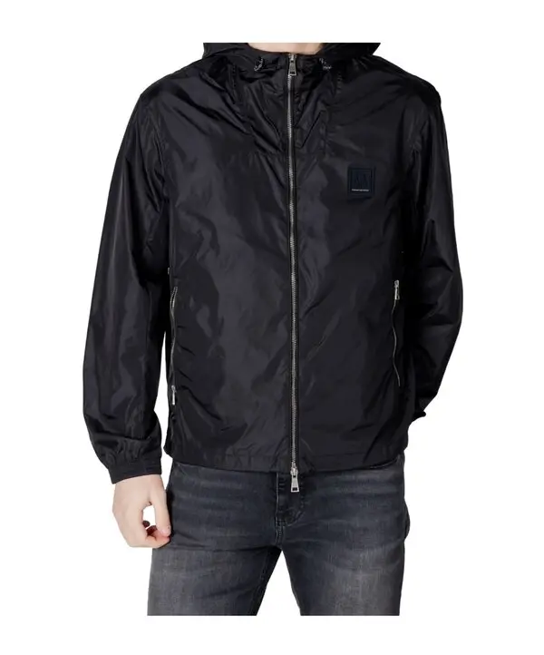 Armani Exchange Logo Patch Hooded Jacket