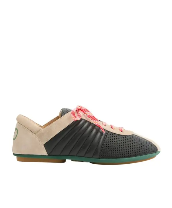 Valentino Garavani Strikie" Perforated Nappa And Suede Sneakers