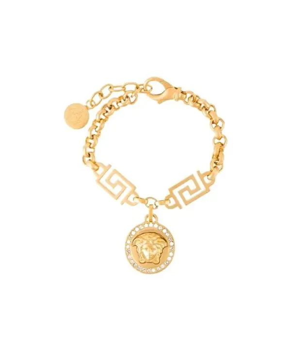 Versace Medusa Pendant Chain Bracelet - Yellow