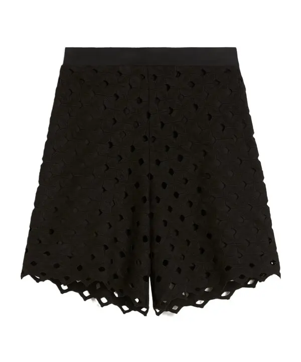 Max Mara Eyelet Shorts - Black