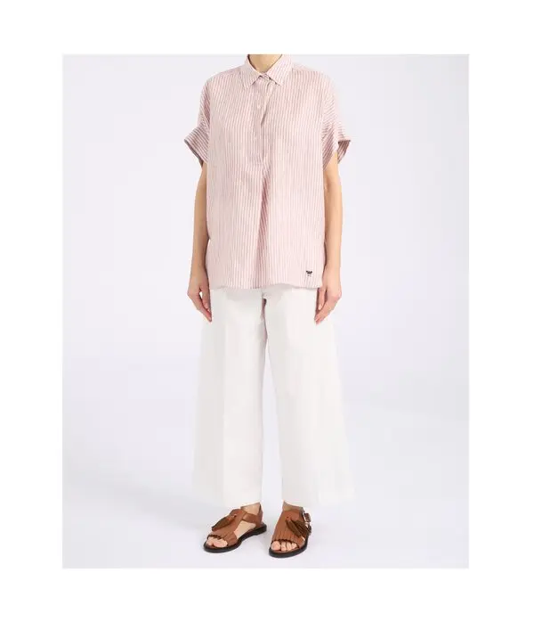 Max Mara Striped Short-sleeve Shirt