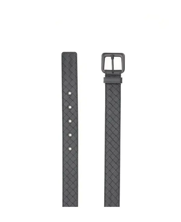 Bottega Veneta Intrecciato Weave Belt - Black