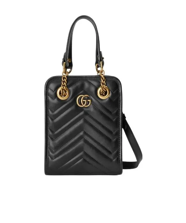 Gucci Mini Marmont Crossbody Bag - Black