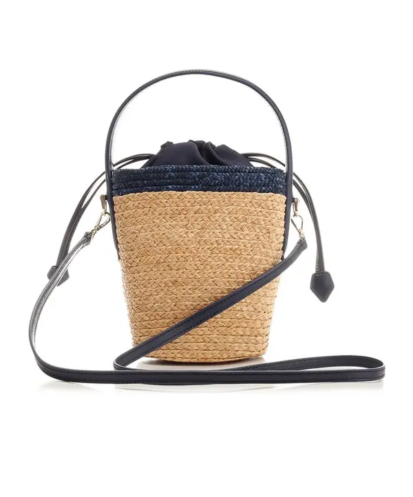 ROGER VIVIER Raffia Bucket Bag