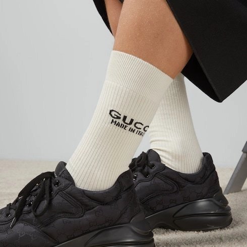 Gucci Jacquard Knit Socks