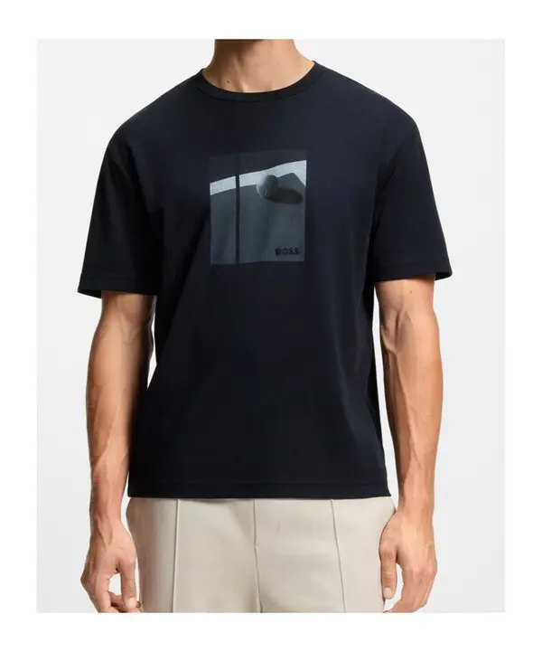 Hugo Boss Join Relaxed Grx Round-neck Printed T-shirt