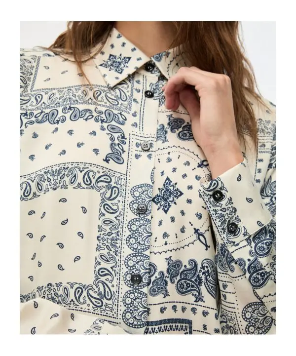 IBLUES Paisley Print Straight Fit Shirt