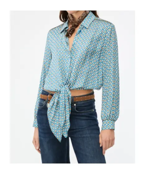 IBLUES Relaxed-fit Shirt With Front Tie Detail