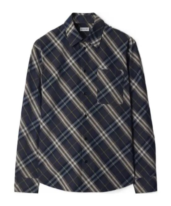 Burberry Long Sleeved Checked Shirt