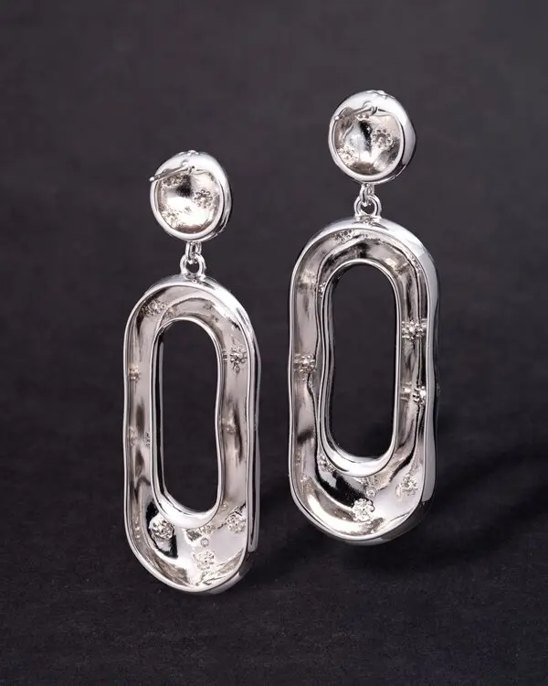 Alexis Bittar Starburst Crystal Link Post Earrings