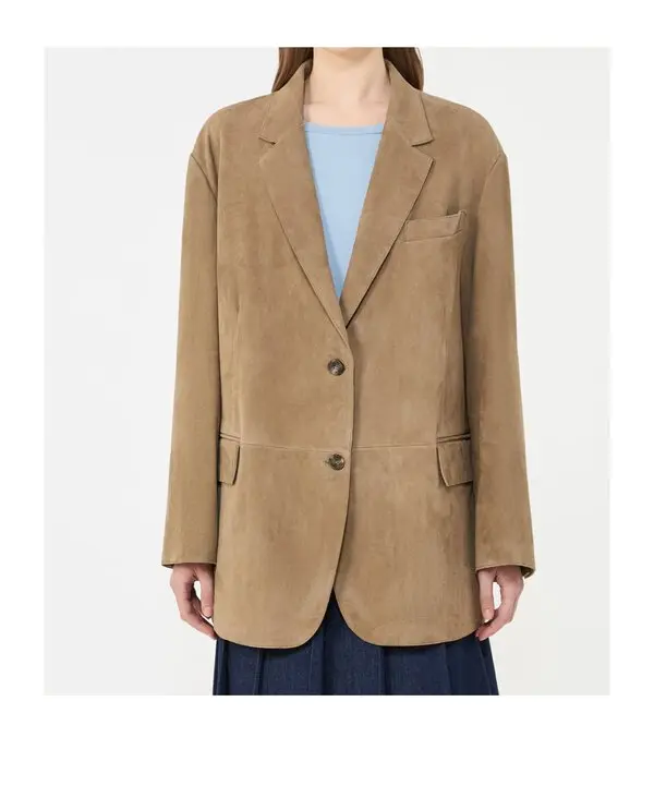 Max Mara Suede Blazer - Mud