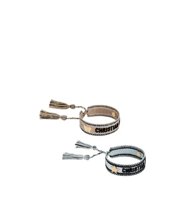Dior Adjustable Bracelets Set With Tassels - Multicolor