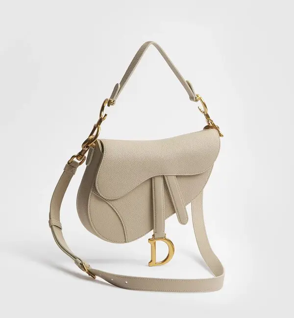 Dior Small Saddle Bag - Latte
