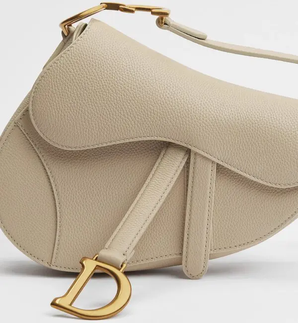Dior Small Saddle Bag - Latte