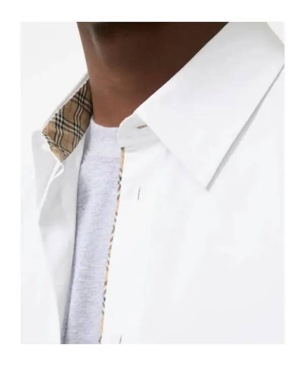 Burberry Long Sleeved Buttoned Shirt - Optical White