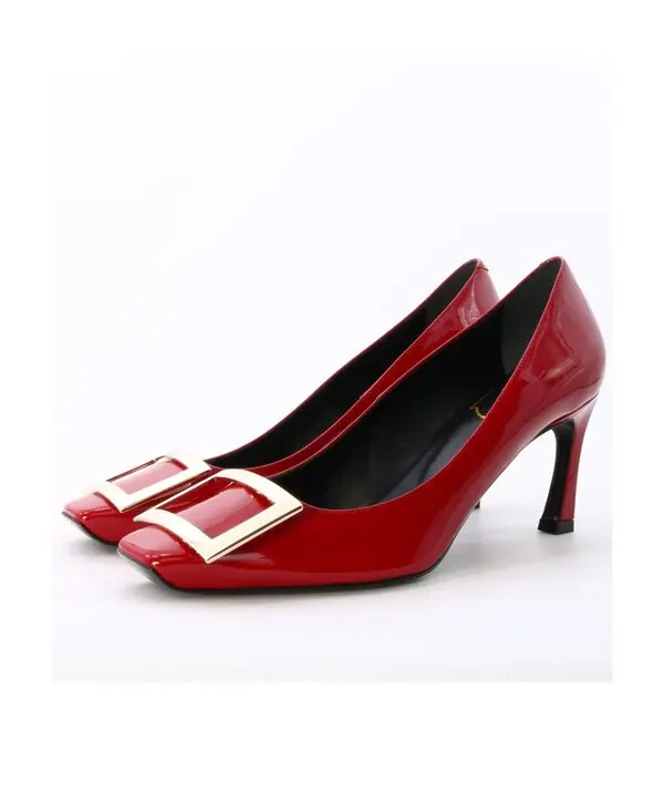 ROGER VIVIER Trompette Buckle Pumps - Red