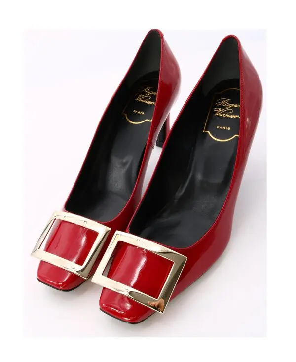 ROGER VIVIER Trompette Buckle Pumps - Red