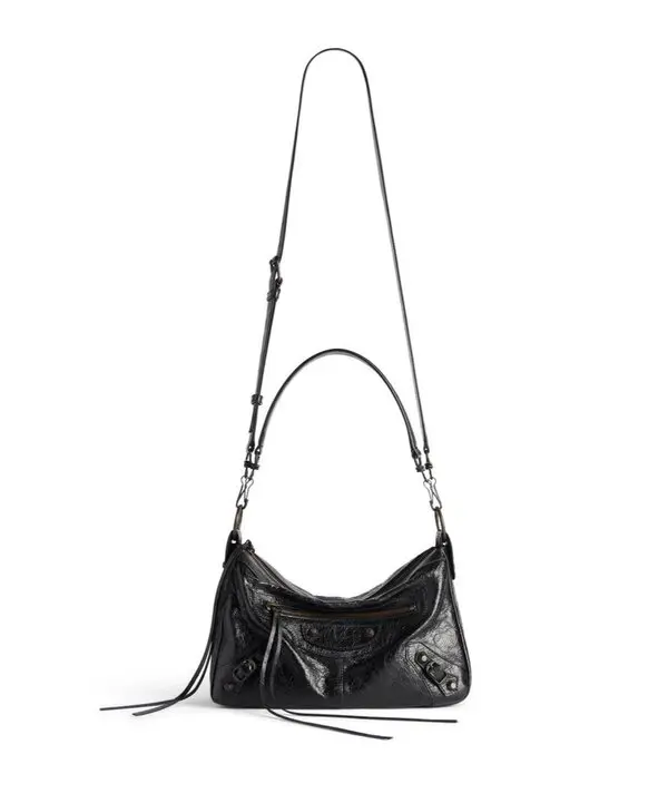 Balenciaga Le City Moto Small Shoulder Bag - Black