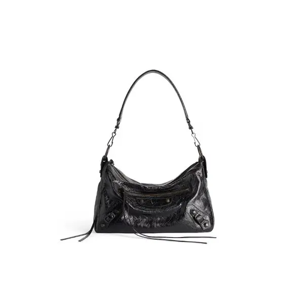 Balenciaga Le City Moto Small Shoulder Bag - Black