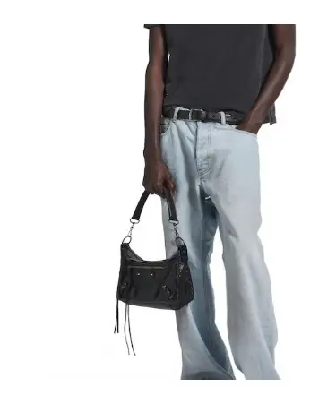 Balenciaga Le City Moto Small Shoulder Bag - Black
