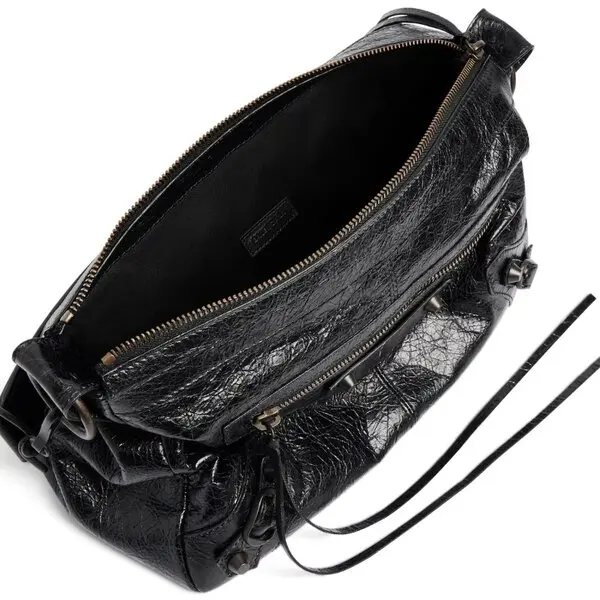 Balenciaga Le City Moto Small Shoulder Bag - Black