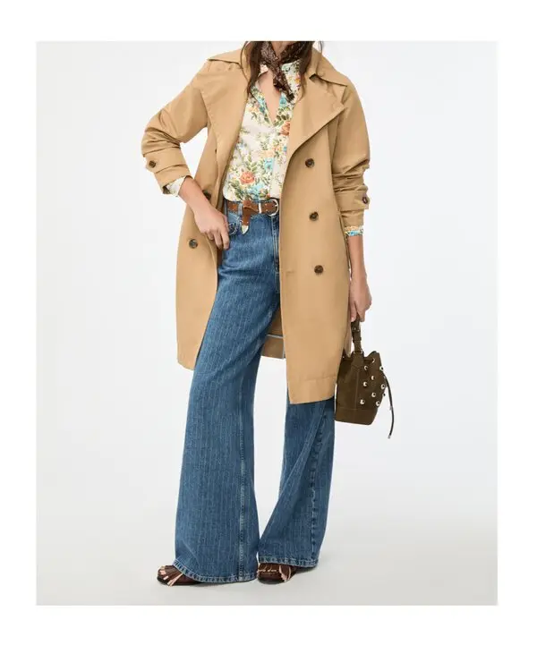 IBLUES Straight-fit Trench Coat With Belt And Double-breasted Fastening
