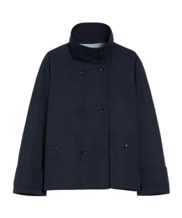 IBLUES A-line Trench Coat - Navy Blue