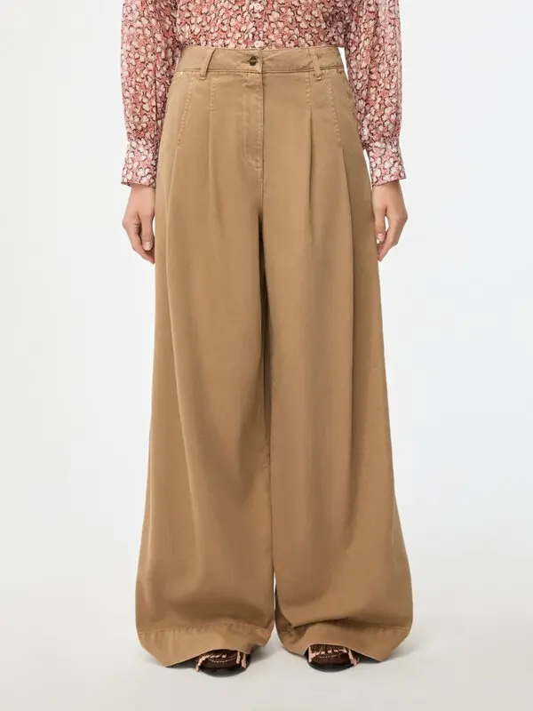 IBLUES Wide-leg Darts Trousers