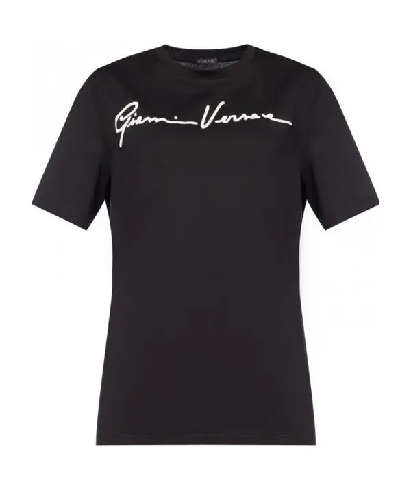 Versace Embroidered Logo T-shirt
