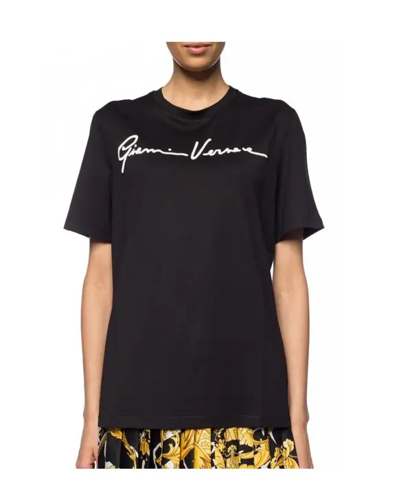 Versace Embroidered Logo T-shirt