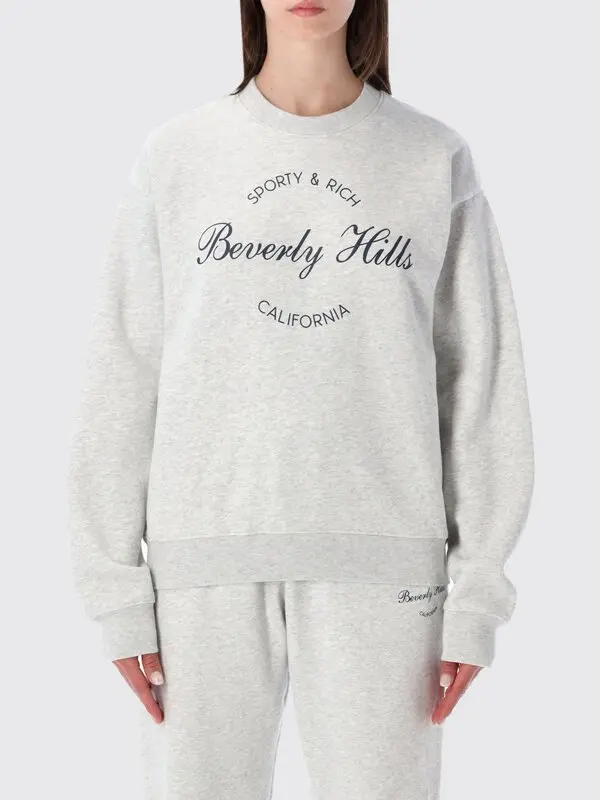 SPORTY  RICH Sporty & Rich Beverly Hills Crewneck Sweatshirt