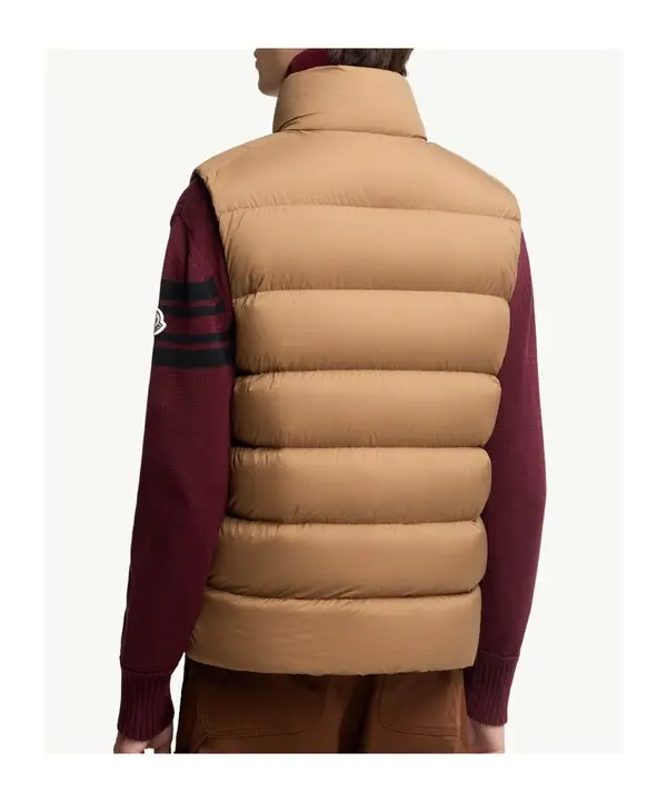 Moncler Tibb Down Vest - Light Brown