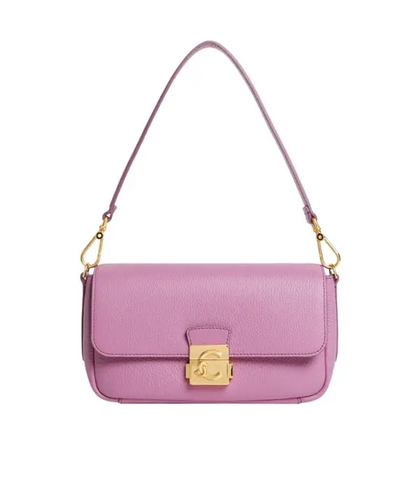 COCCINELLE Medium C-me Lock Shoulder Bag - Pink
