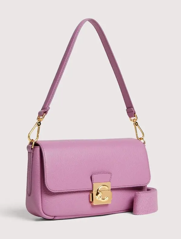 COCCINELLE Medium C-me Lock Shoulder Bag - Pink