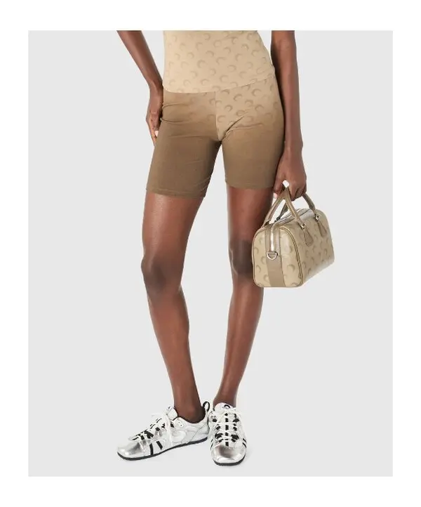 MARINE SERRE All Over Moon Print Shorts