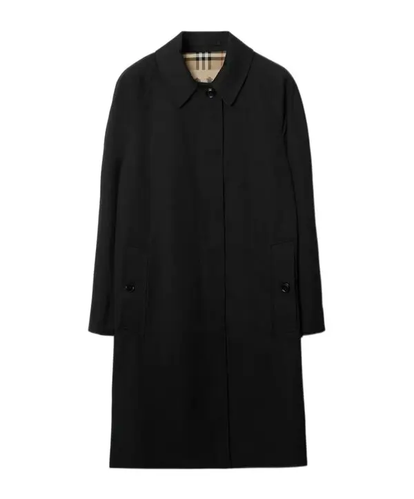 Burberry Mid-length Camden Heritage Car Coat - Black