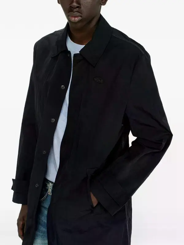 DIESEL® Crinkled Trench Coat