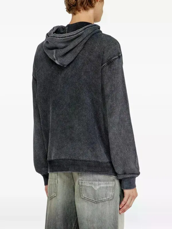 DIESEL® Jacquard-mesh Drawstring Hoodie