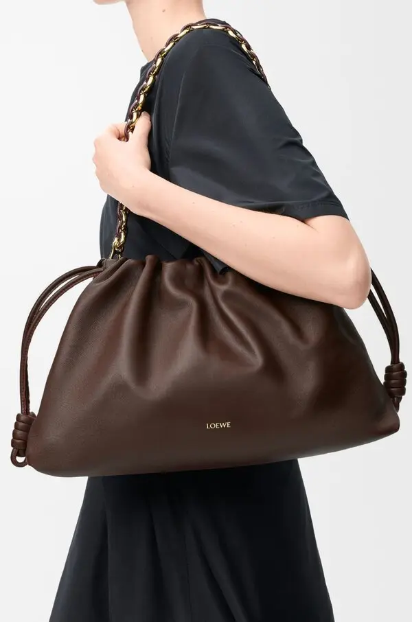 Loewe Large Flamenco Shoulder Bag - Brown