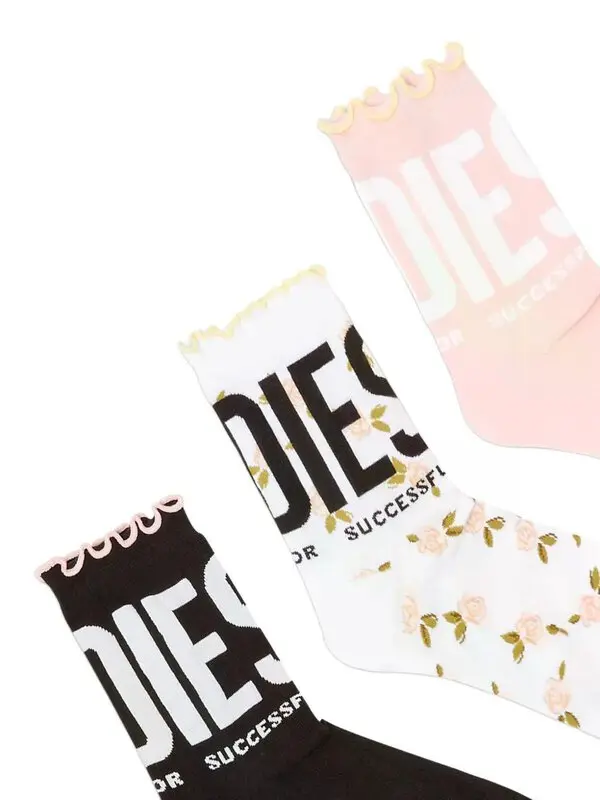 DIESEL® Logo-print Cotton Socks