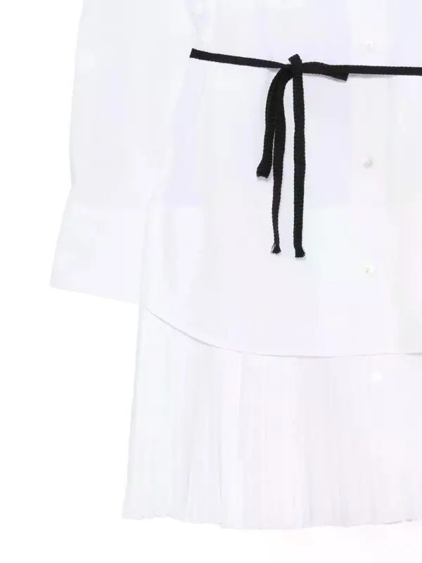 Barena Venezia Pleated Mini Shirt Dress