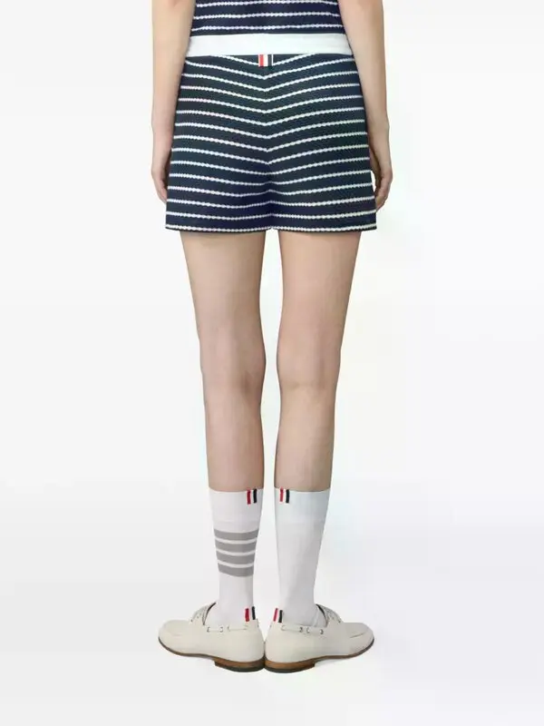 Thom Browne Honeycomb Stripe Shorts