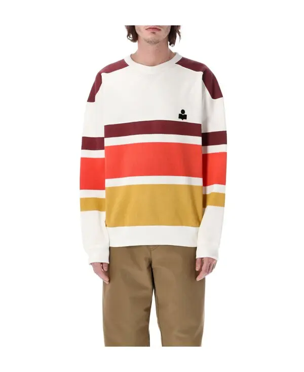 Isabel Marant Étoile Meyoan Striped Logo Sweatshirt