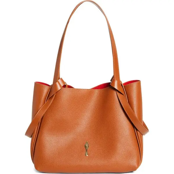 CHRISTIAN LOUBOUTIN Small Bettina Leather Tote - Bg71 Cuoio