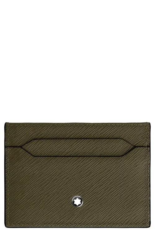 Montblanc Sartorial Leather Card Holder - Khaki